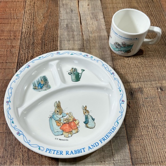 Peter Rabbit | Kitchen | Peter Rabbit Eden Child Vintage Melamine Plate ...
